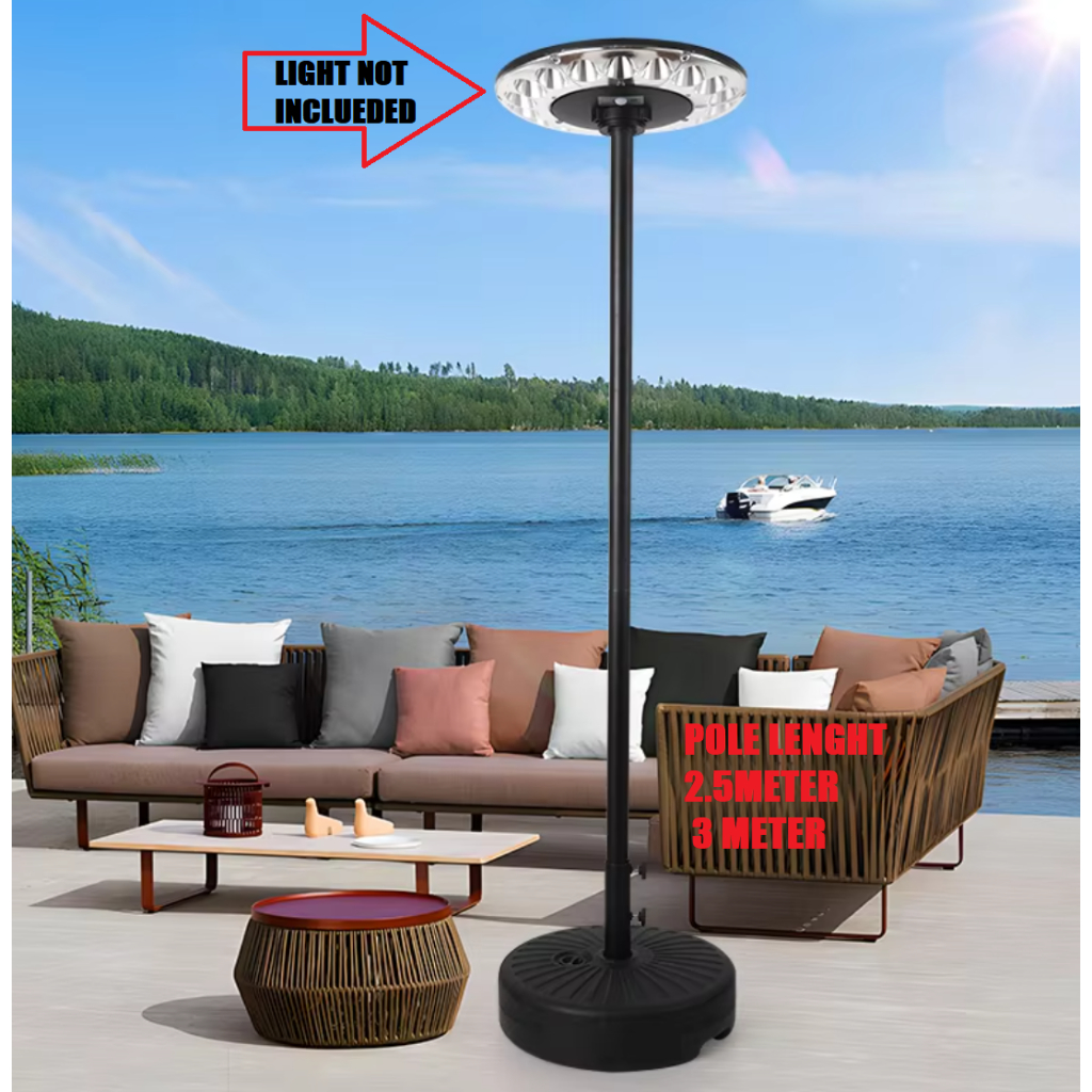 UFO Street Light Pole with Base Adapt to conventional street lights 2 ...