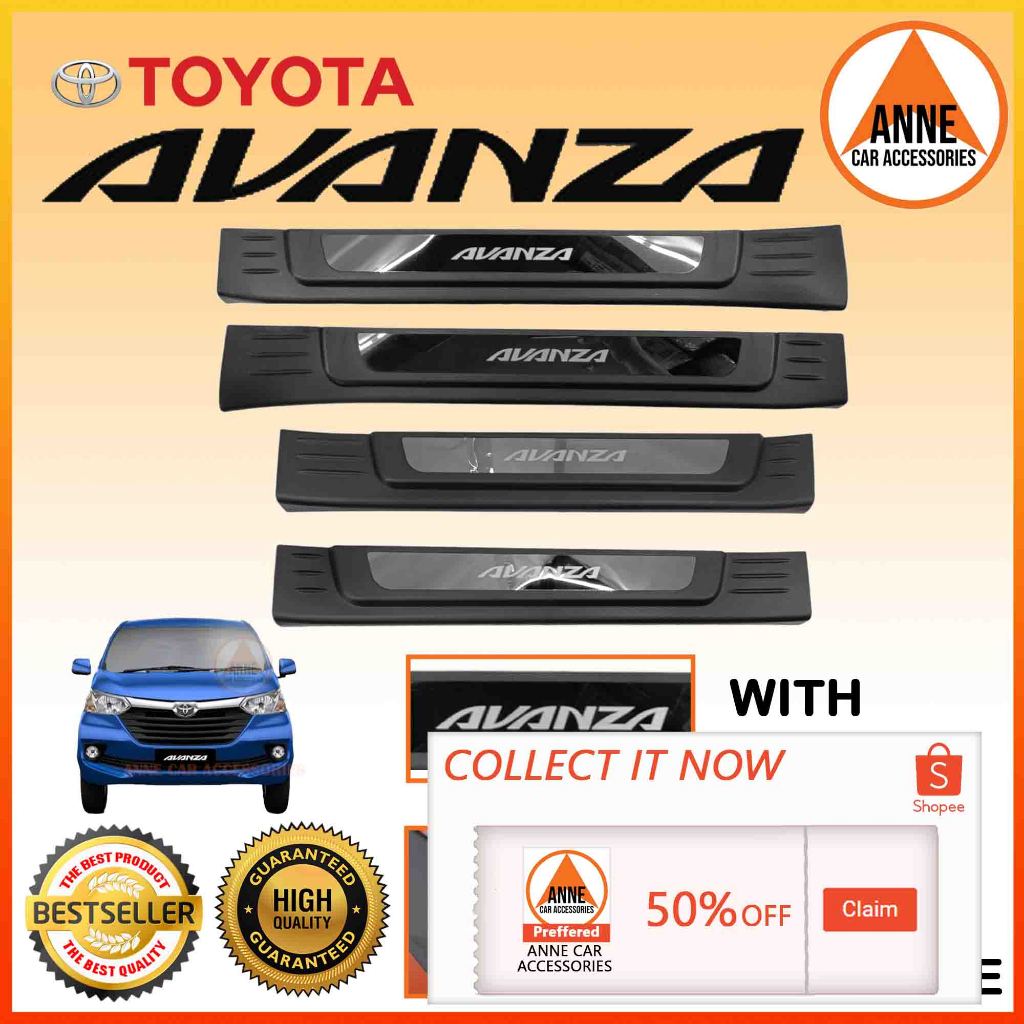 Side Stepsill for Toyota Avanza 2016 2017 2018 2019 2020 2021 / 2022 ...