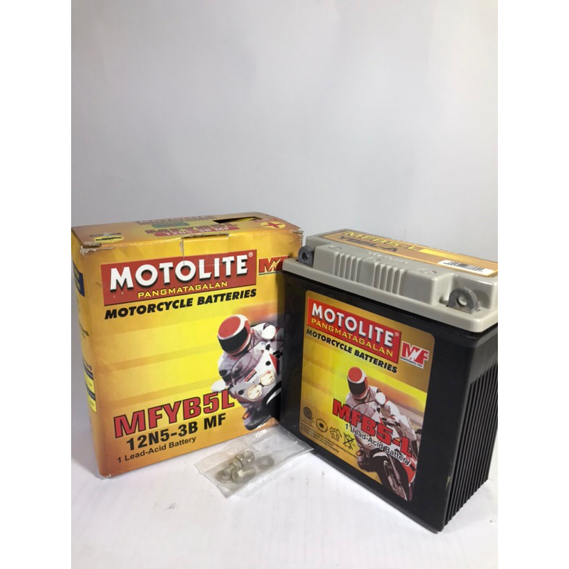 Motolite Motorcycle Battery MFYB5L / 12N5L Tall Mio Sporty,YTX125 ...