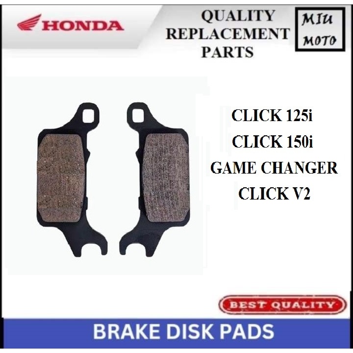HONDA CLICK 125 V2 CLICK 150 GAME CHANGER FRONT BRAKE PAD DISC PADS ...