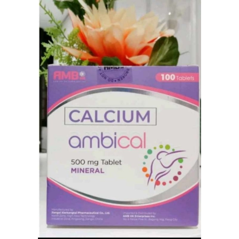 Calcium Ambical 500mg(100 tablets) | Shopee Philippines