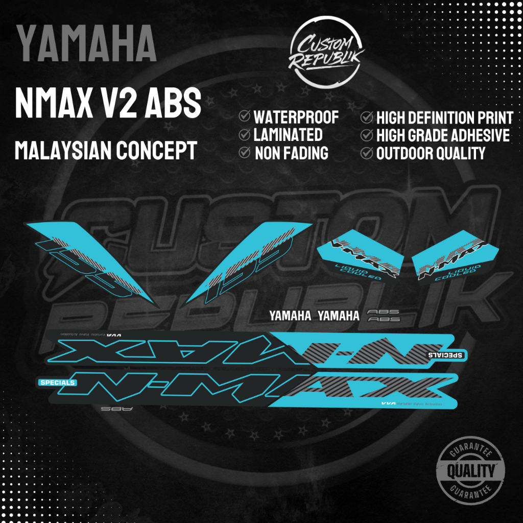 Yamaha Nmax V2 ABS Malaysian Decals Set | Shopee Philippines