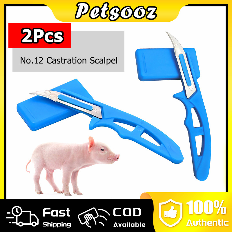 2Pcs 12 Gauge Pig Scalpel Knife Blade for Castration Livestock Tool | Shopee Philippines