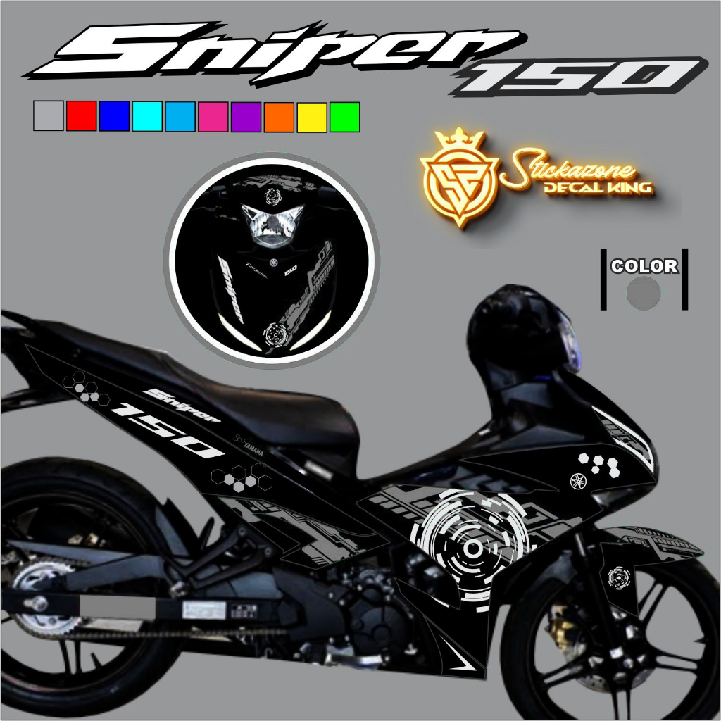 YAMAHA SNIPER 150 V1 CIRCUIT DESIGN FULL STICKER DECAL PRINTED ...