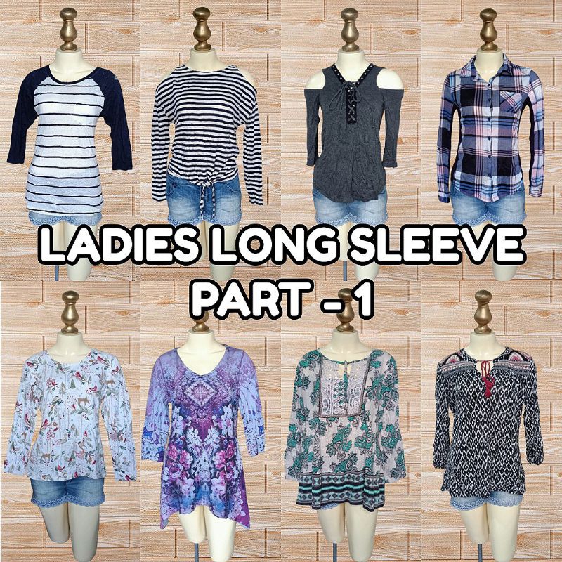 PRELOVED LADIES LONG SLEEVE (PART-1) | Shopee Philippines