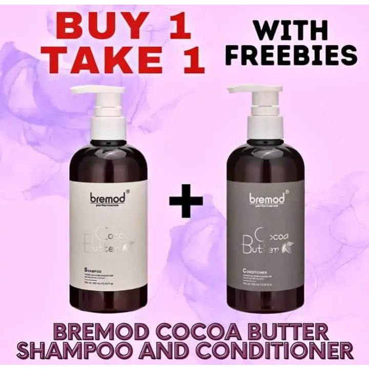 Bremod Cocoa Butter Shampoo and Conditioner 400ml each | Shopee Philippines
