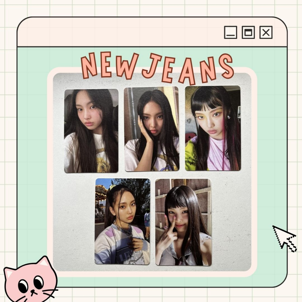 NEW JEANS [ON-HAND & OFFICIAL] MINJI DANIELLE HYEIN 1ST EP BLUE BOOK ...