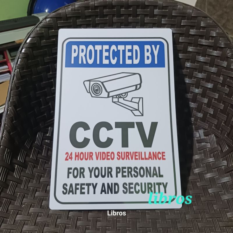 PVC A4 size Signage CCTV FOR your Personal Safety and Security | Shopee ...