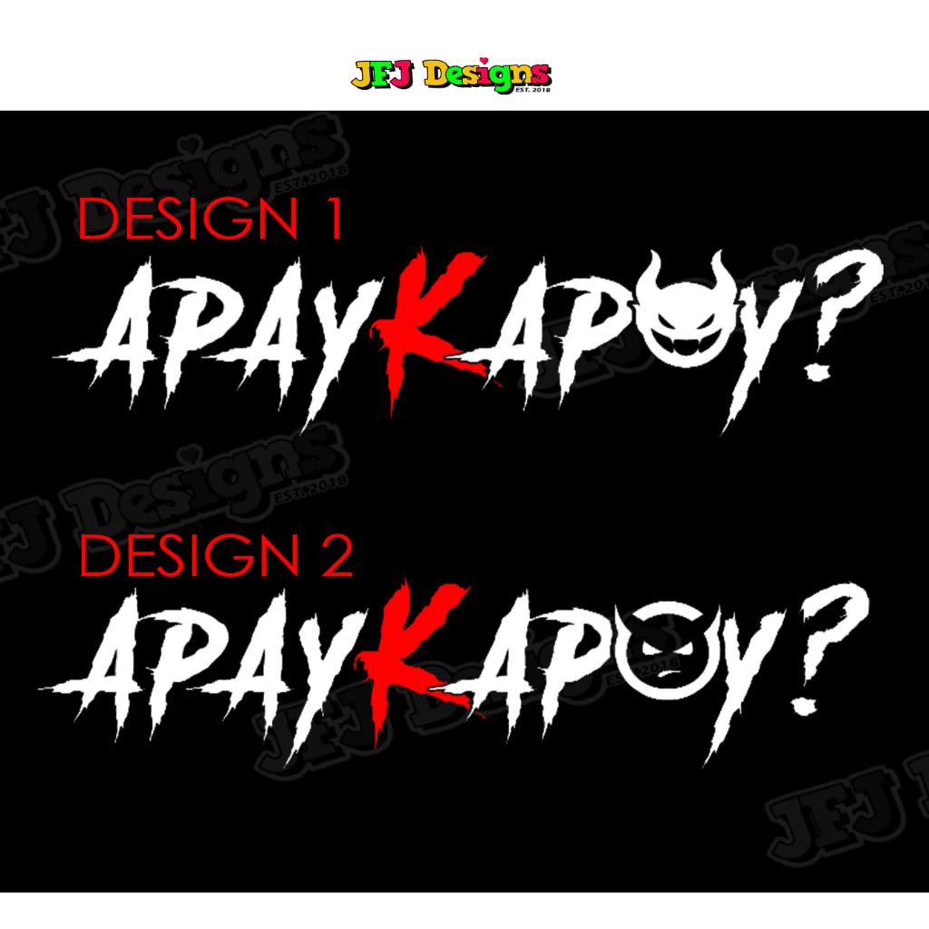 APAY KAPOY ilocano word Cutout sticker | Shopee Philippines