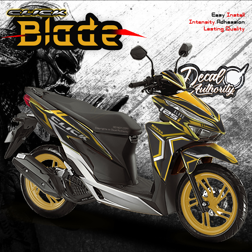 HONDA CLICK v2 Blade Full Decals - by Decal Authority | Shopee Philippines