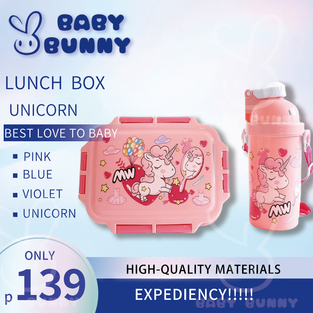 UNICORN Cartoon baunan lunch box for kids girl and boy | lunch box with ...