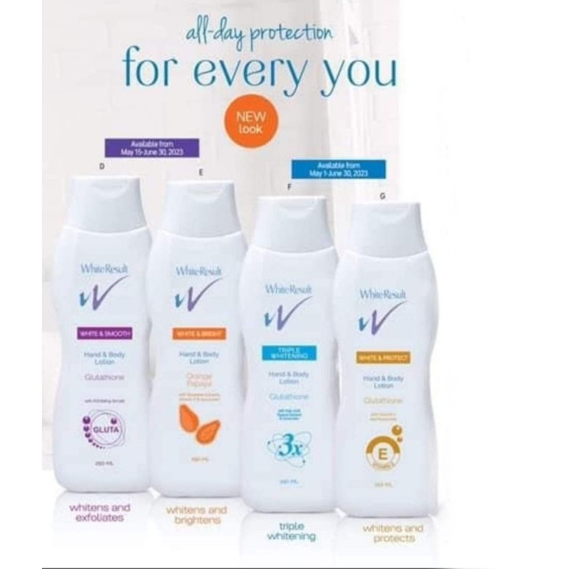 Authentic White Results Hand & Body Lotion 250ml | Shopee Philippines