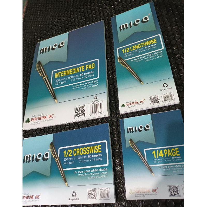 Pad paper Set Mica 4n1 School Supplies | Shopee Philippines