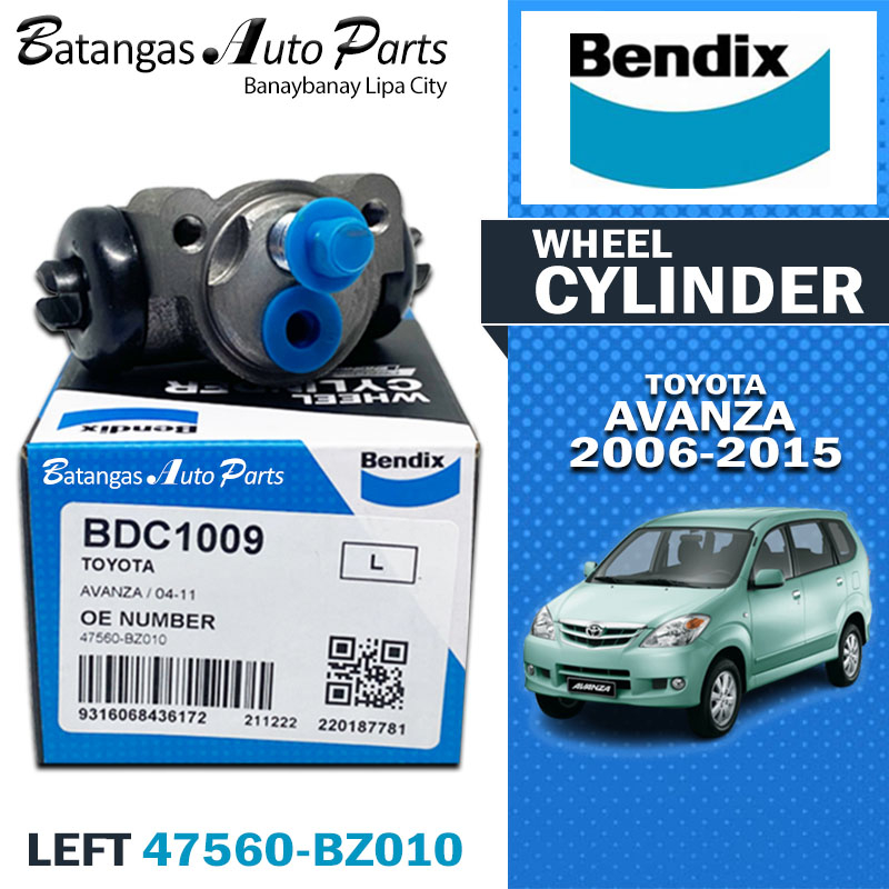 BENDIX REAR WHEEL CYLINDER TOYOTA AVANZA 2006-2015 LEFT SIDE | Shopee Philippines