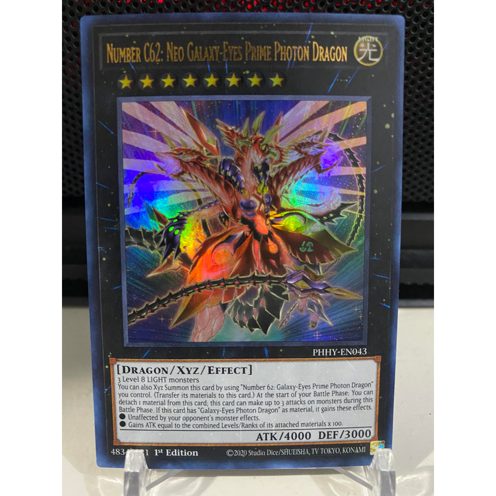 Number C62: Neo Galaxy-Eyes Prime Photon Dragon - PHHY-EN043 Ultra Rare ...