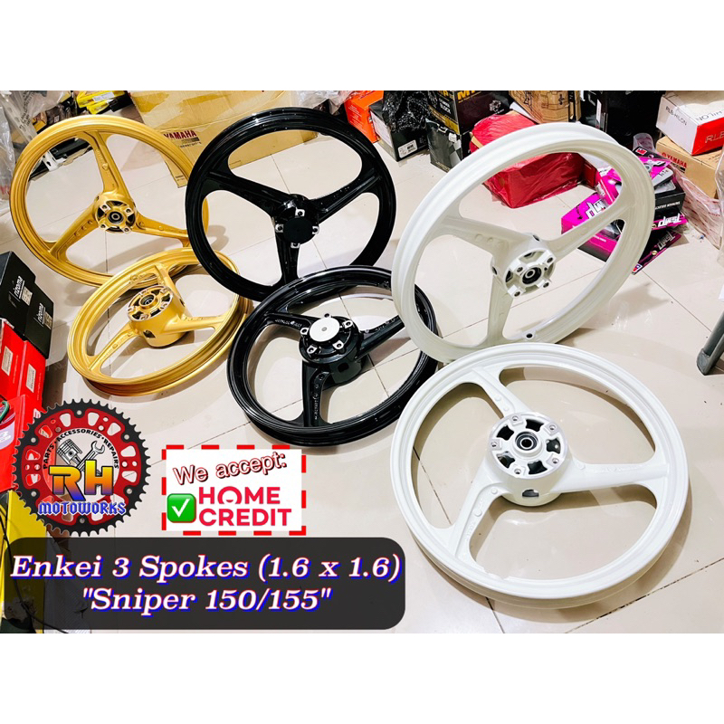 Enkei 3 Spokes Mags for Sniper 150/155 (1.6x1.6) | Shopee Philippines