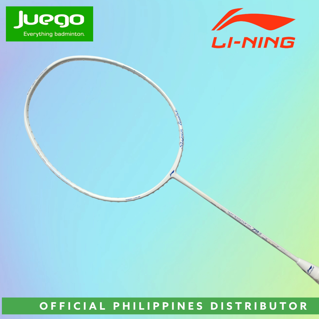 Li-Ning Badminton AYPR 136 4 WINDSTORM 79 S Badminton Racquets White ...