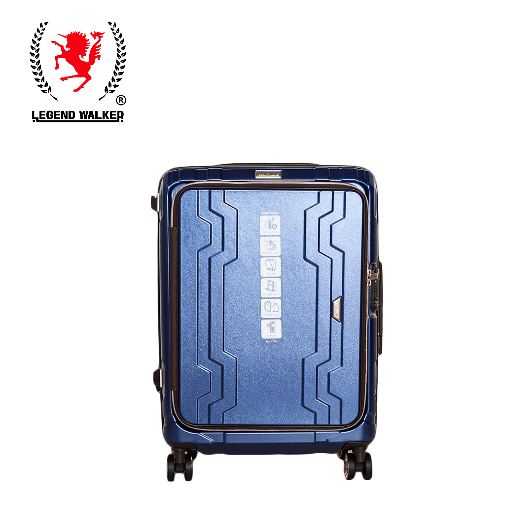 LEGEND WALKER Blue Whale 5205 Navy (Zipper Type) - TSA luggage | Shopee ...