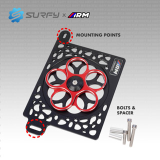 ARM Radiator Cover Windmill Full CNC 2-Color Spinner Design For Nmax v1 ...