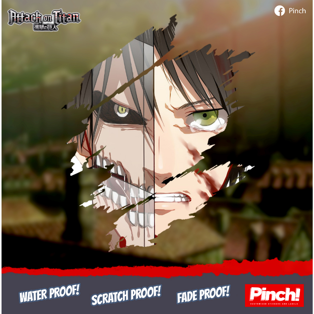 Pinch - Attack On Titan AOT Grunge Cut - Half Eren Titan | Shopee ...