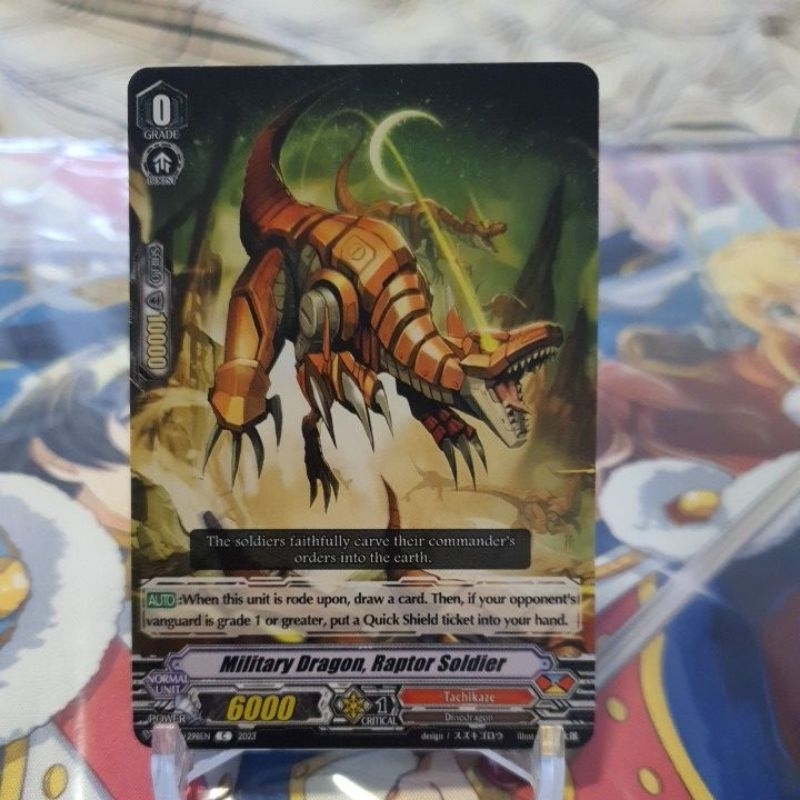 MILITARY DRAGON, RAPTOR SOLDIER C D-PV01 CARDFIGHT VANGUARD ENGLISH ...