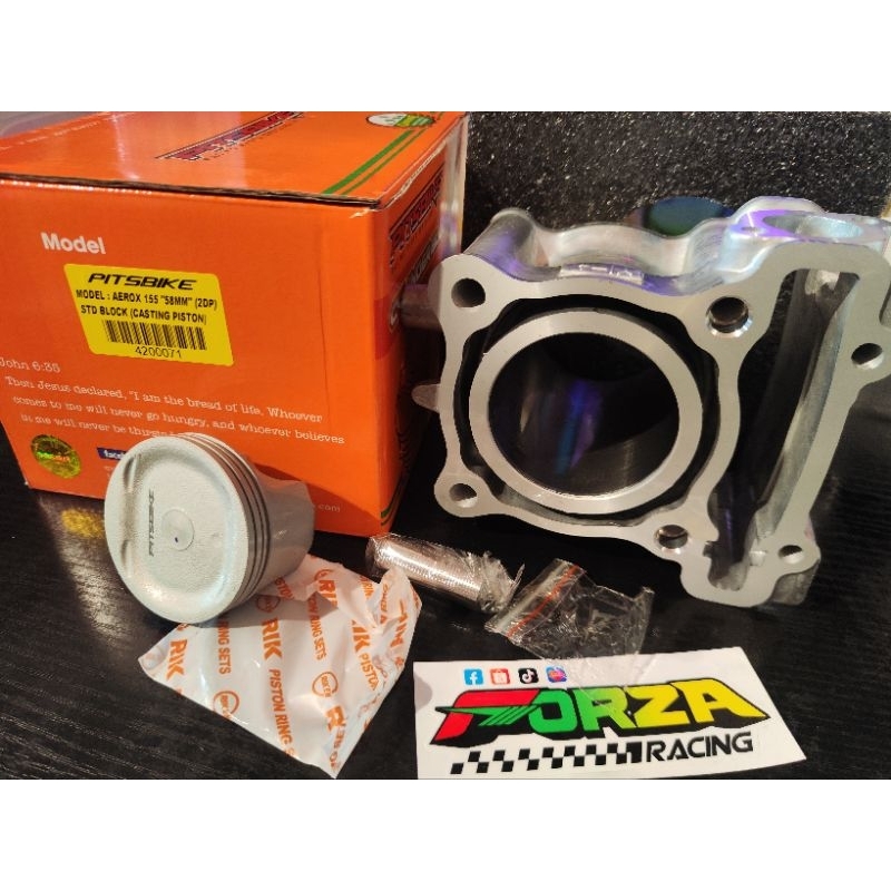 Z5 BY PITSBIKE AEROX NMAX 63 65 CERAMIC BLOCK / FORGED PISTON 63mm 65mm ...