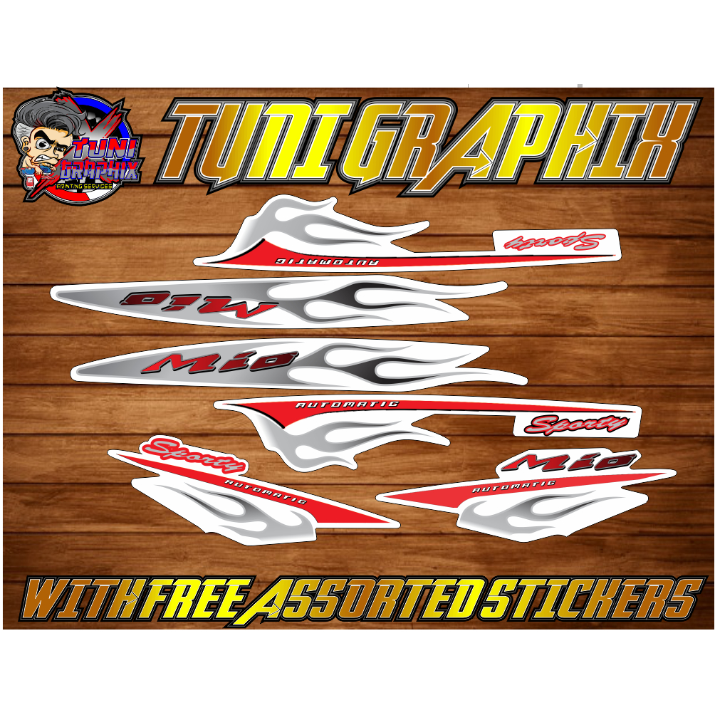 MIO AMORE FIRE TRIBAL STOCK DECALS | Shopee Philippines