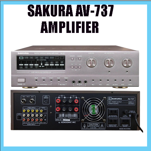 Sakura AV-737 Stereo Mixing Amplifier | Shopee Philippines