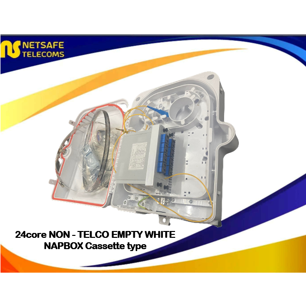 NON TELCO EMPTY WHITE NAP BOX 24core Cassette and Tube type | Shopee ...