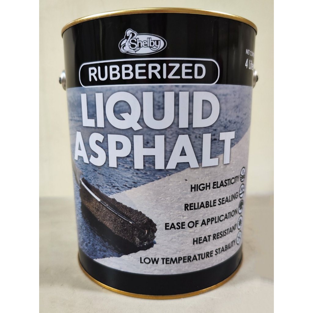 Shelby Rubberized Liquid Asphalt 4 Liters Waterproofing Paint | Shopee ... Shelby Rubberized Liquid Asphalt 4 Liters Waterproofing Paint | Shopee ...
