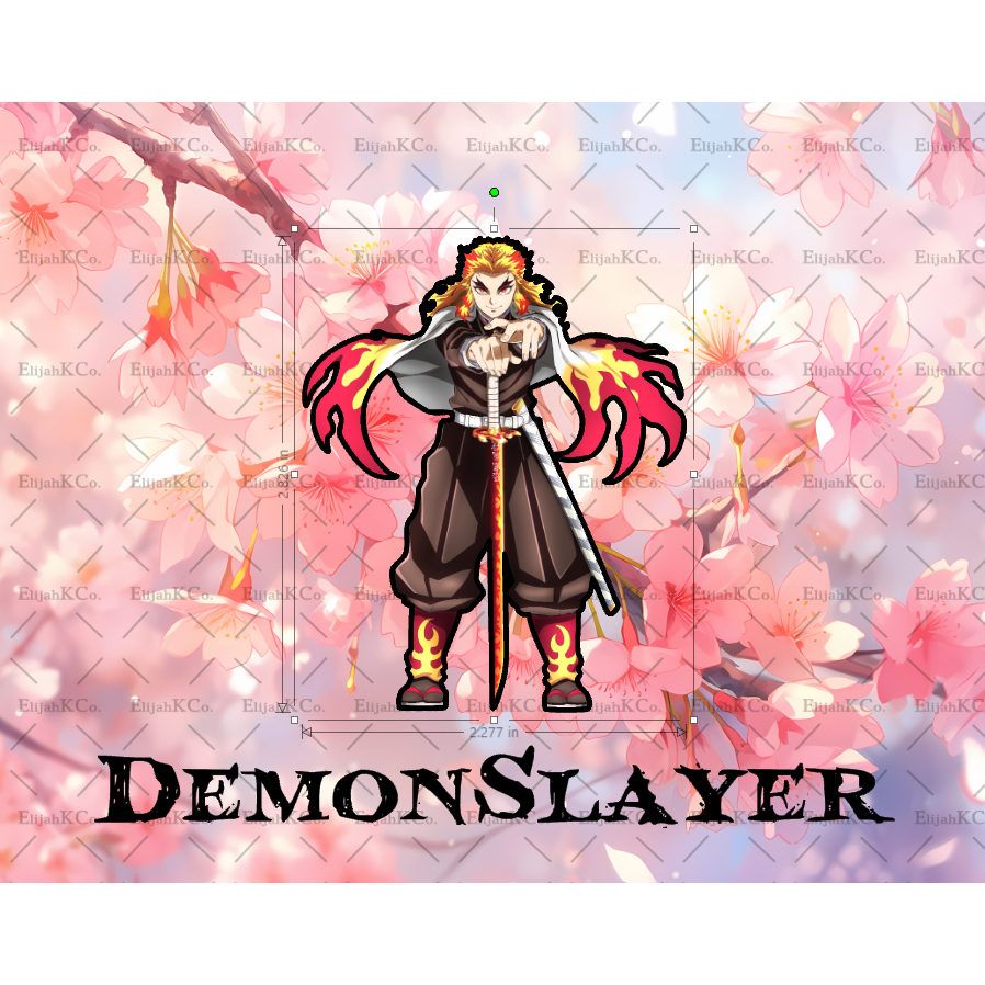 Demon Slayer Sticker Vinyl Waterproof WITH FREEBIES!!! | Shopee Philippines