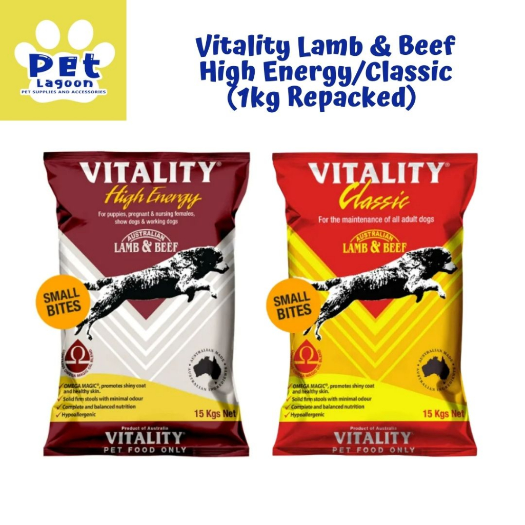 Vitality Lamb and Beef Classic/High Energy per Kilo/Half Kilo ...