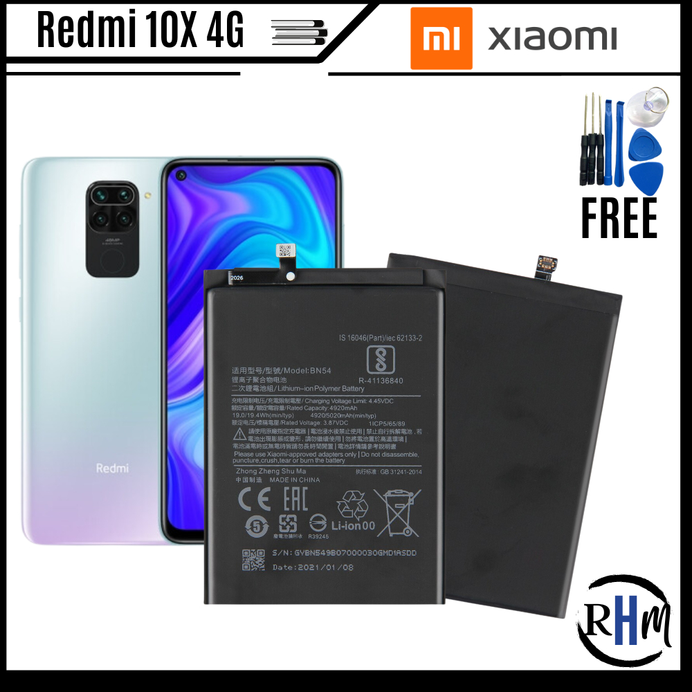 RED MI 10X 4G Battery model BN54 (4920mAh) | Shopee Philippines