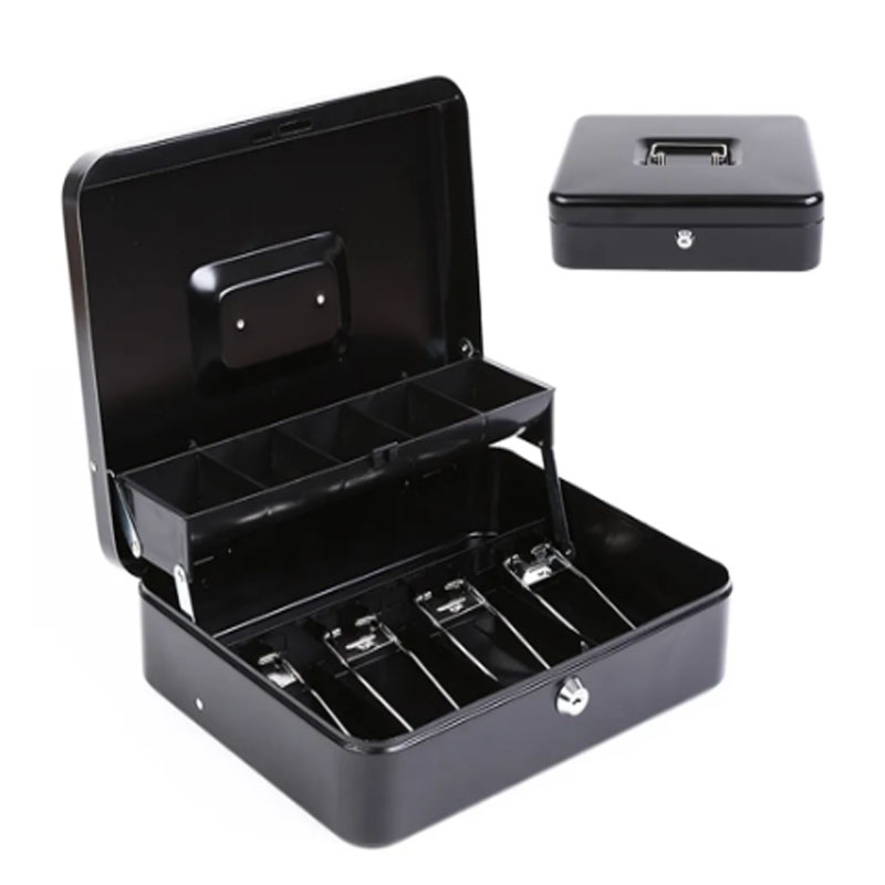 30cm/12inch 30x24cm Metal Mini Safe Box Key Lock Store Money Coin ...