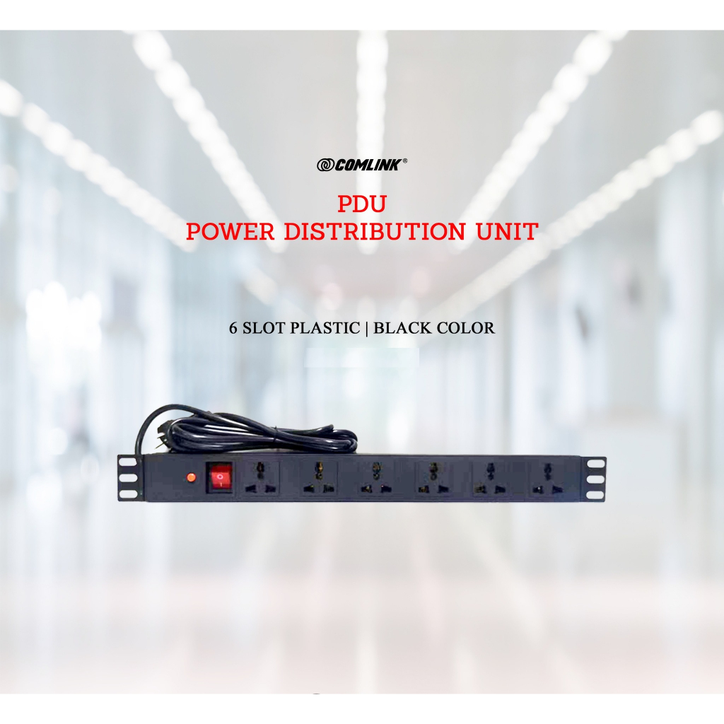 Comlink PDU-6P Power Distributing Unit 6 Slot (Plastic) for Data ...