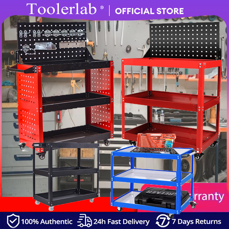 【Toolerlab】3 Leyer Tool Cart Trolley Multifunctional Mobile Vehicle ...