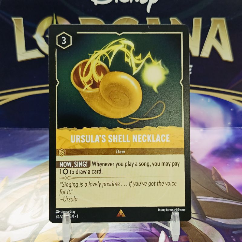 Ursula's Shell Necklace #34/204 - TCG Disney Lorcana The First Chapter ...