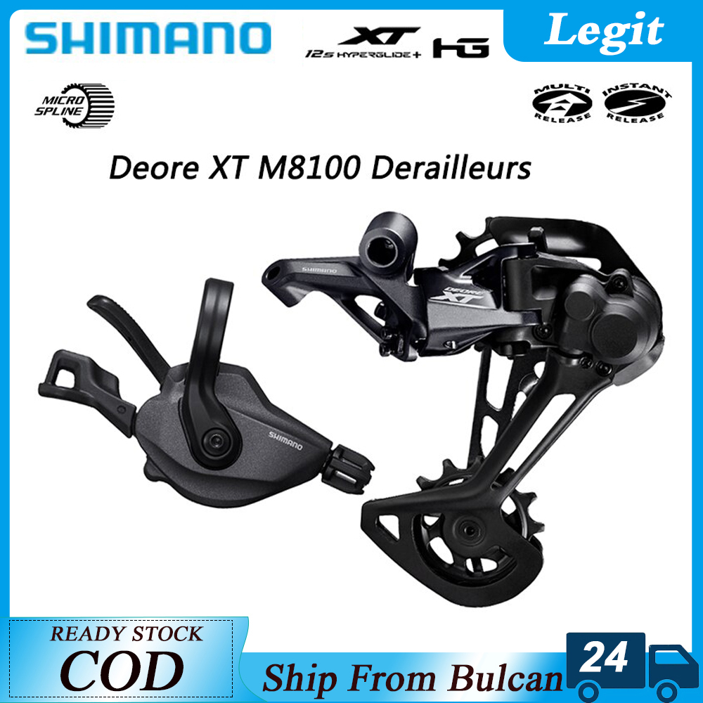 SHIMANO DEORE XT M8100 12 Speed Groupset RD-M8100-SGS Rear Derailleur ...