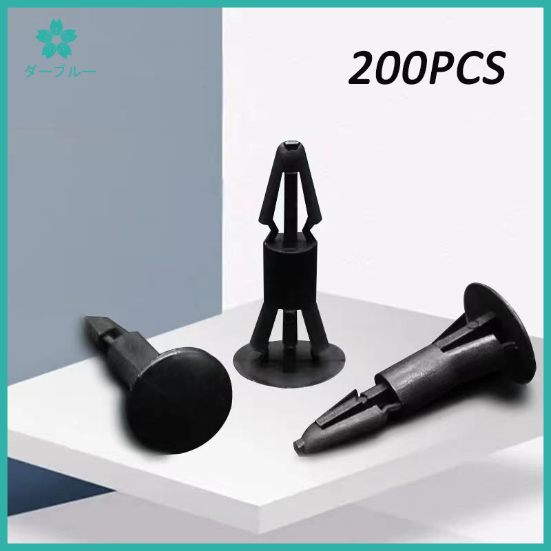 200pcs RC-8 PCB Board Spacer Screw Black Nylon Plastic Rivets Reverse ...