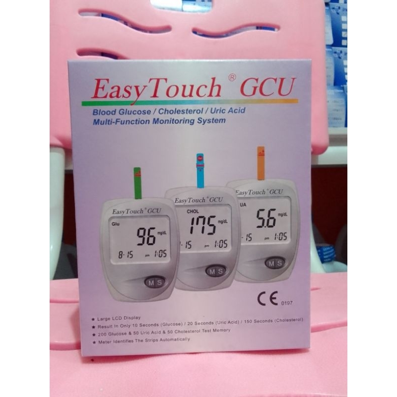 EASY TOUCH GCU MACHINE, (with 2 test strip cholesterol, 10 test strip ...