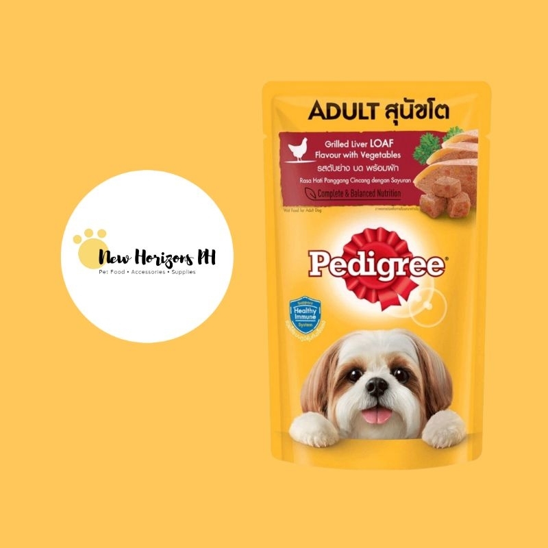 Pedigree Adult Pouch 130g Grilled Liver Loafwckn In Gravycknandliversimmered Beef Loafbeef