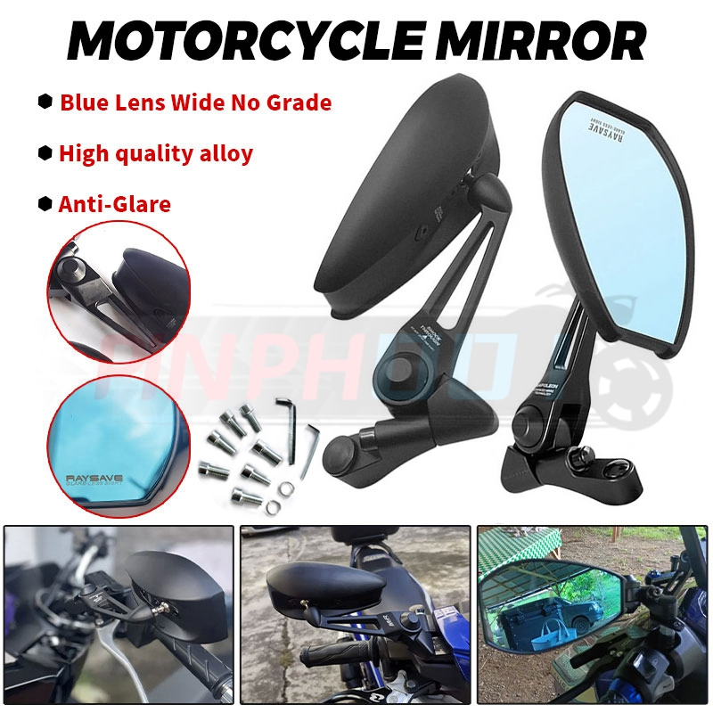 Street King Side Mirror V1 V2 Full Adjustable Universal Blue Lens From ...