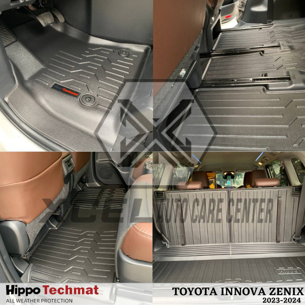 TOYOTA INNOVA ZENIX 2023-2024 Q, V VARIANTS HIPPO TECHMAT PRO DEEP DISH CAR MATS | Shopee ...