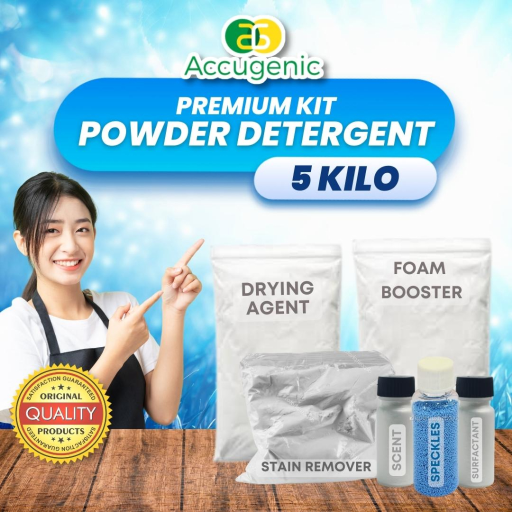 Accugenic Premium DIY Powder Detergent Kit 5kg Suitable for Both ...