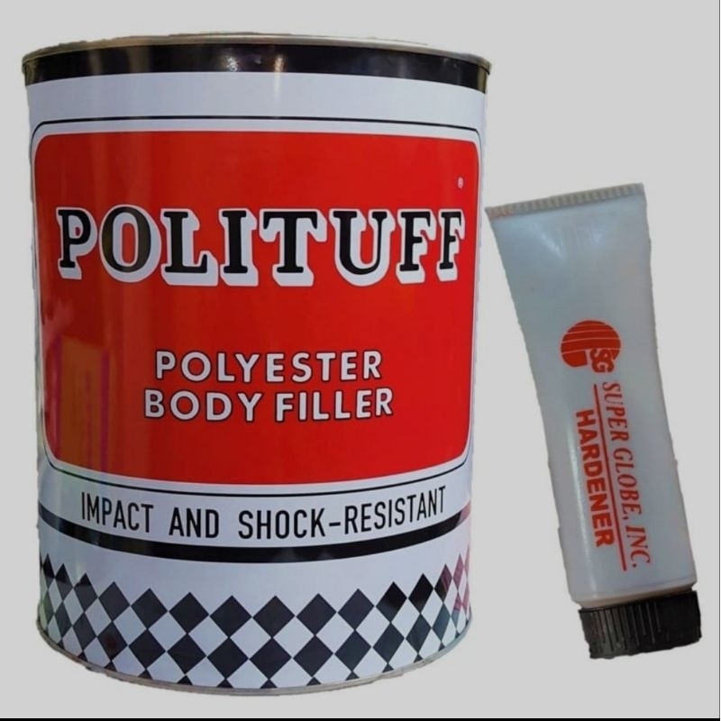 Polituff Polyester Body Filler with Hardiner (1LITER) | Shopee Philippines
