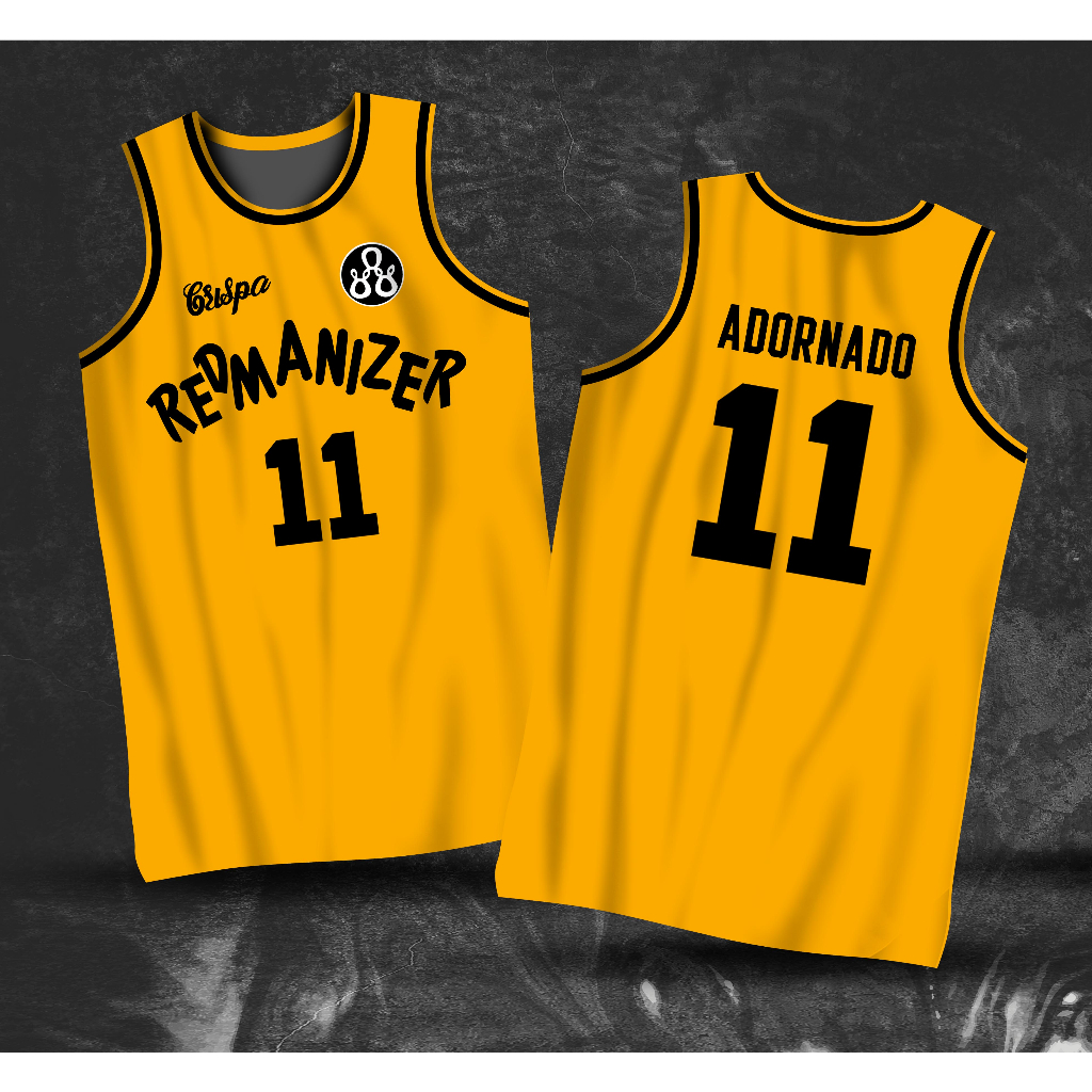 PBA RETRO JERSEY | CRISPA REDMANIZERS YELLOW BOGS ADORNADO #11 | FULL ...