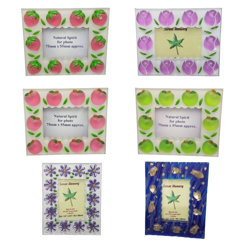 [Apex Imports] Glossy Embossed 2R Picture Frame (2.5 x 3 inches ...