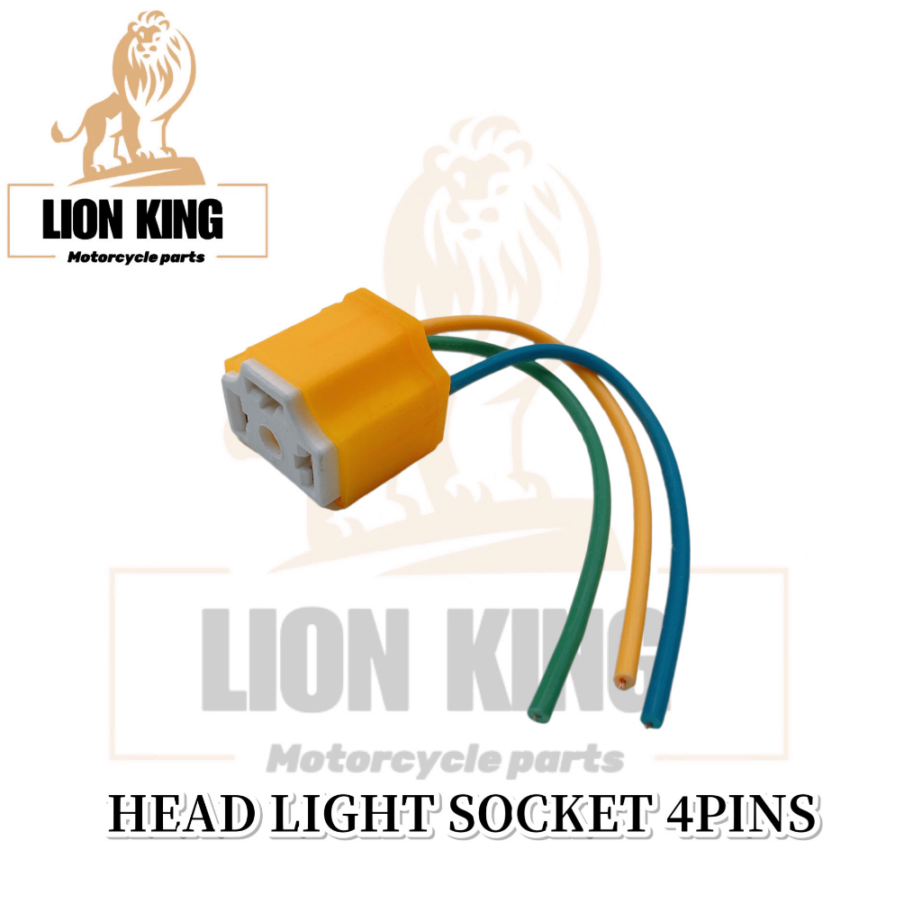 Motorcycles headlight 4pins socket | Shopee Philippines