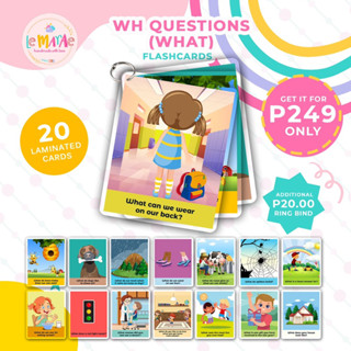 WH HOW QUESTIONS SPEECH THERAPY FLASHCARDS Laminated Educational ...