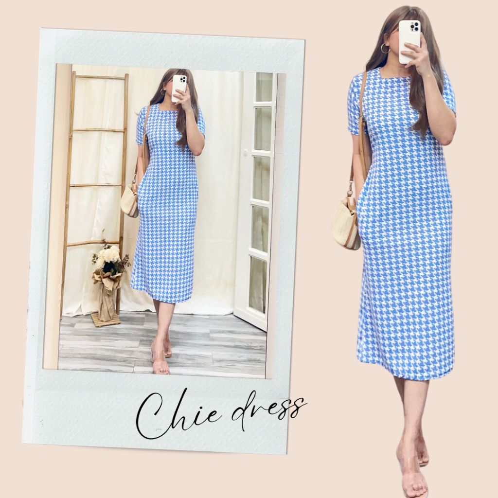 CHIE CLASSY VINTAGE STYLE CASUAL DRESS/ KOREAN DRESS / SUNDAY DRESS / SIMPLE OFFICE DRESS ...